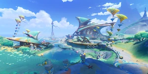 Viewpoint/Home of Hot Springs and Flowing Waters | Genshin Impact Wiki ...