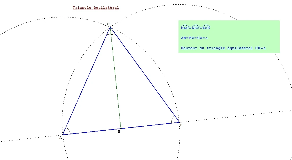 Triangle équilatéral | Wiki Géométrie | Fandom