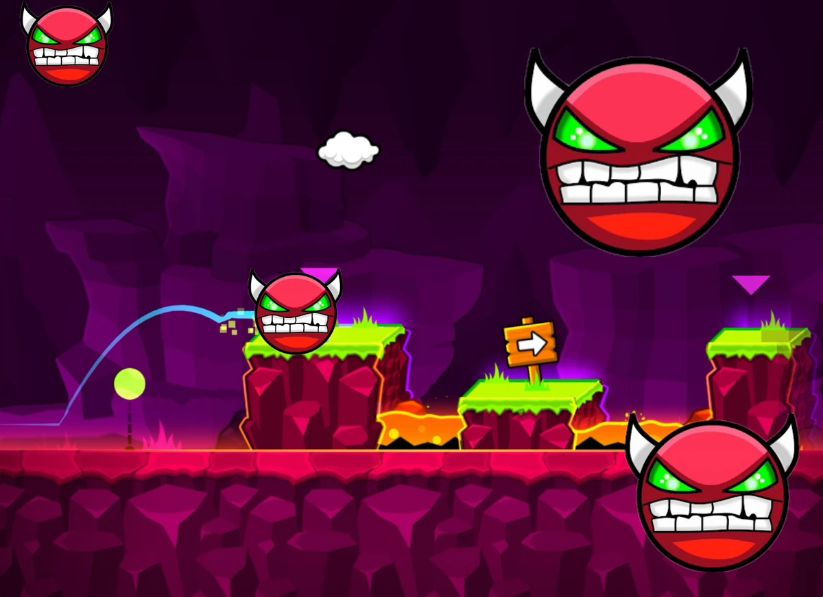 Geometry dash demons mode | Geometry Dash Fan Ideas Wiki | Fandom