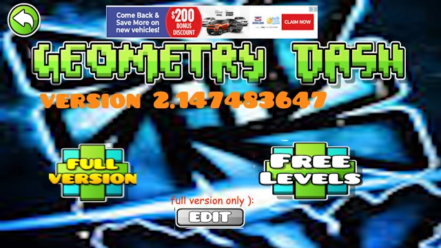 Geometry Dash Update 2.147483647 | Geometry Dash Fan Ideas Wiki | Fandom