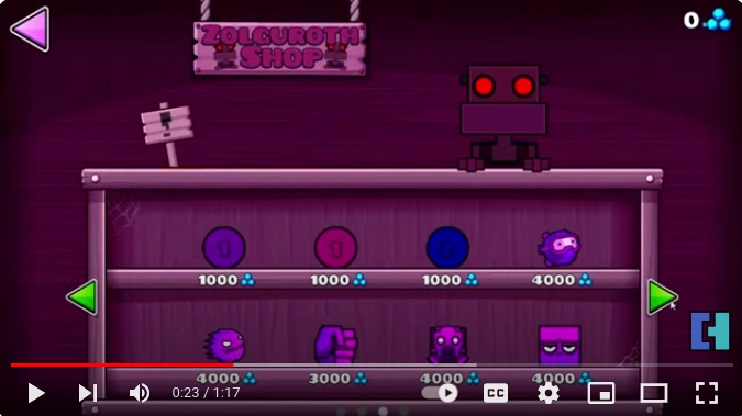 Zolguroth Shop | Geometry Dash Fan Ideas Wiki | Fandom