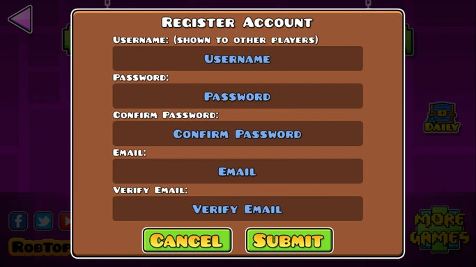 Comptes d'utilisateurs | Wiki Geometry Dash FR | Fandom