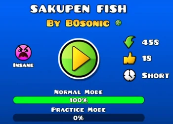 Sakupen Fish | Geometry Dash Joke Levels Wiki | Fandom