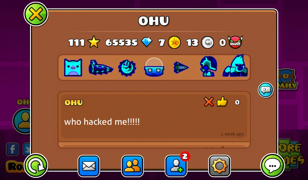 Ohu | Geometry Dash User Levels | Fandom
