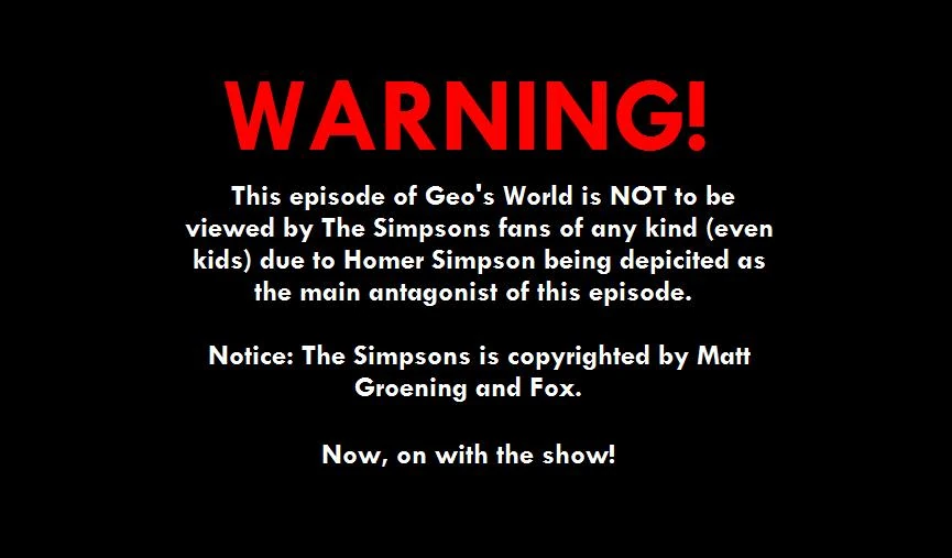Geo Guy and the Revenge for Homer Simpson | Geo's World Wiki | Fandom