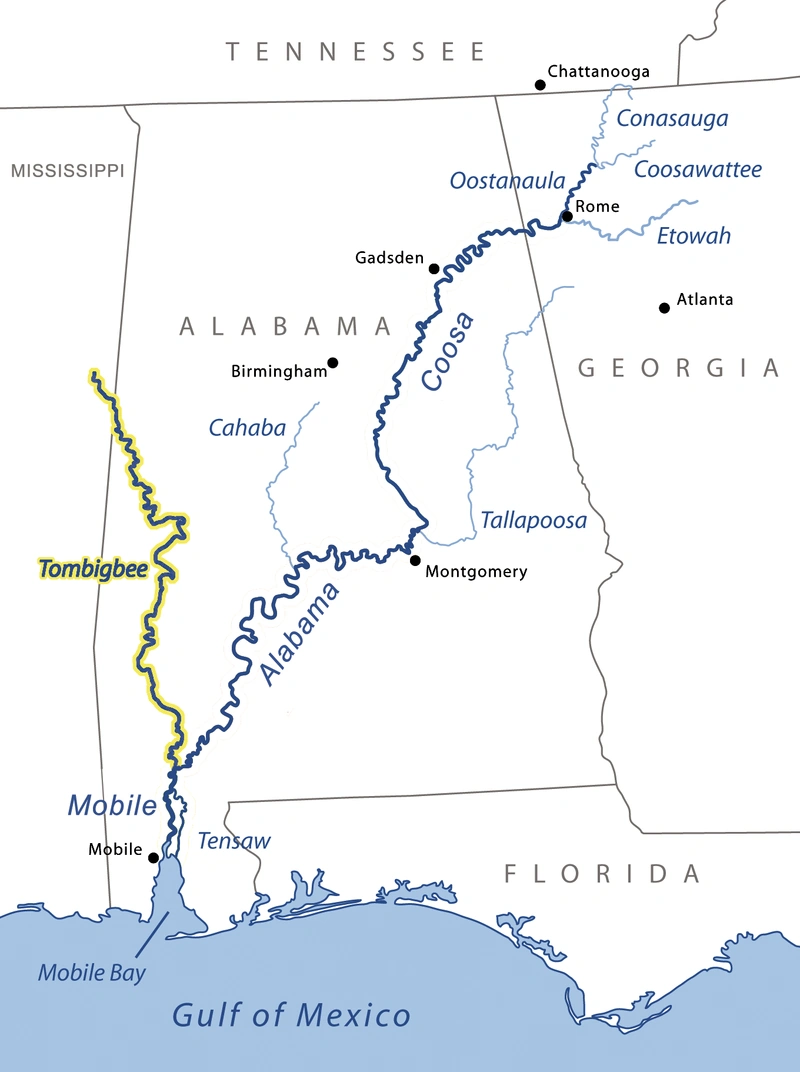 Tombigbee River | Geography Study Guide Wiki | Fandom
