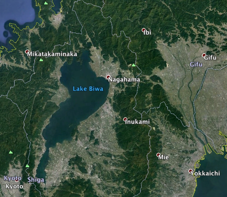 Lake Biwa Map