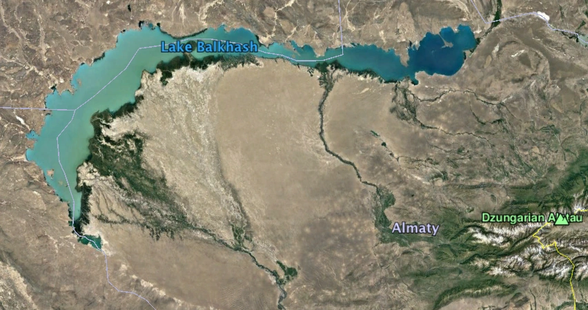 Lake Balkhash | Geography Study Guide Wiki | Fandom