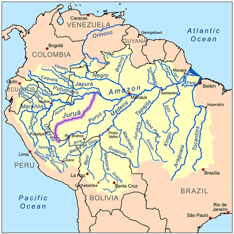 Juruá River | Geography Study Guide Wiki | Fandom