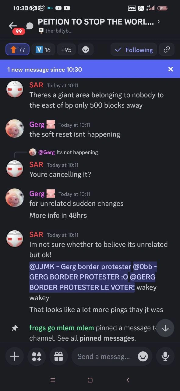 GERG BORDER PROTEST | Gerg World Wiki | Fandom