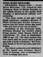 Anna Eliza Williams | Gerontology Wiki | Fandom