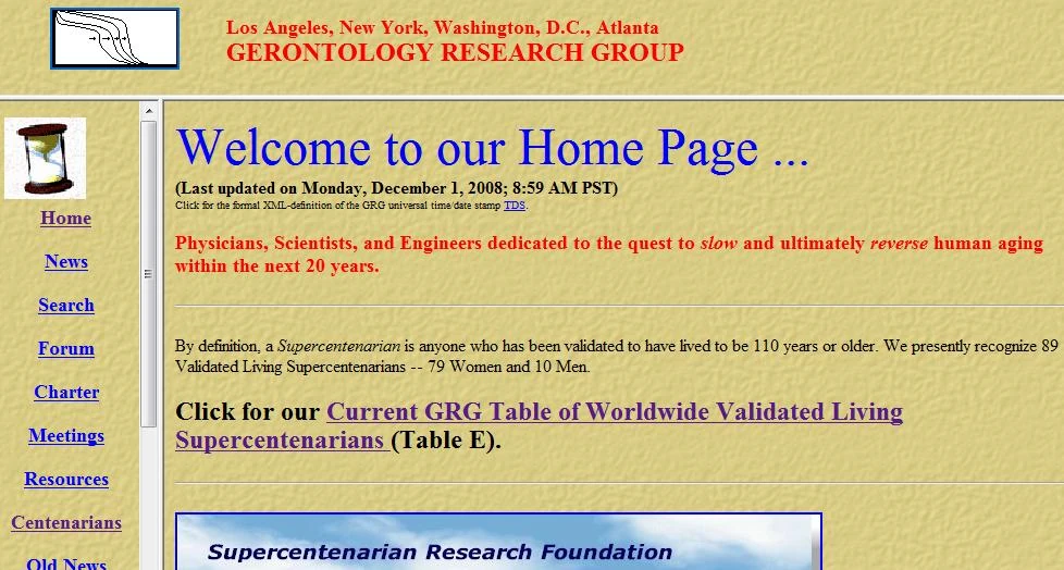 Gerontology Research Group | Gerontology Wiki | Fandom