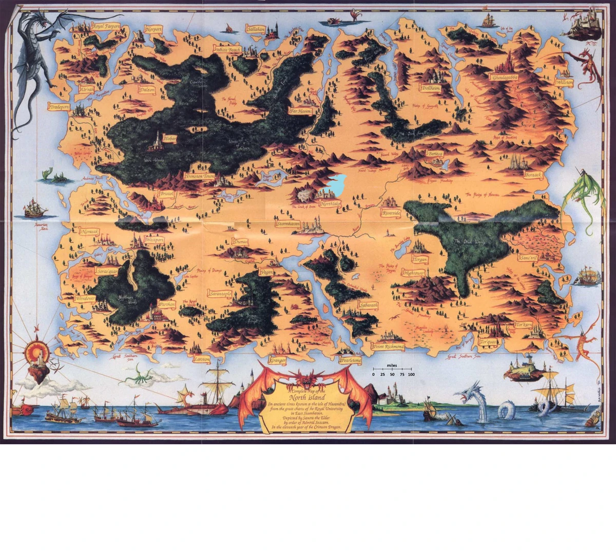 The whole of North Island, with Dragons | Get The Gelf Wiki | Fandom