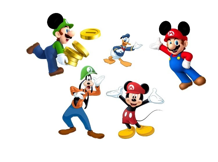 Mickey and Mario Crossover | GetemNewellRules Wiki | Fandom