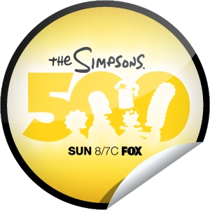 The Simpsons 500th Episode (Sticker) | Get Glue Wiki | Fandom