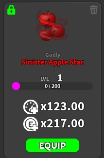 Sinister Apple Stac | Ghost Simulator Roblox Wiki | Fandom