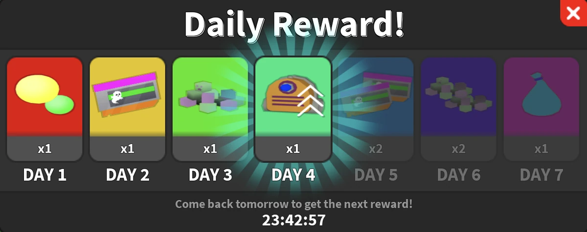 Daily Log-In Rewards | Ghost Simulator Roblox Wiki | Fandom