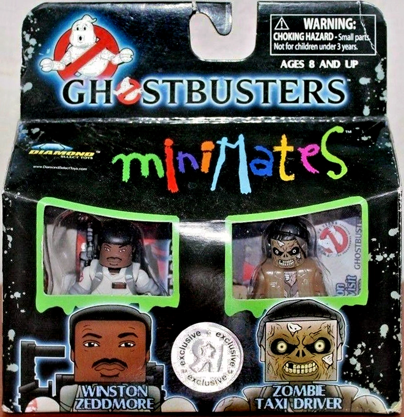 Diamond Select Ghostbusters Minimates: Winston Zeddmore & Zombie Taxi ...