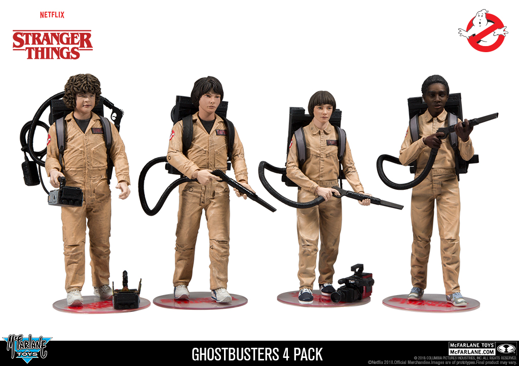 Stranger Things x Ghostbusters: Dustin, Mike, Will & Lucas (action ...
