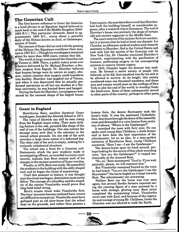 Talk:Cult of Gozer | Ghostbusters Wiki | Fandom