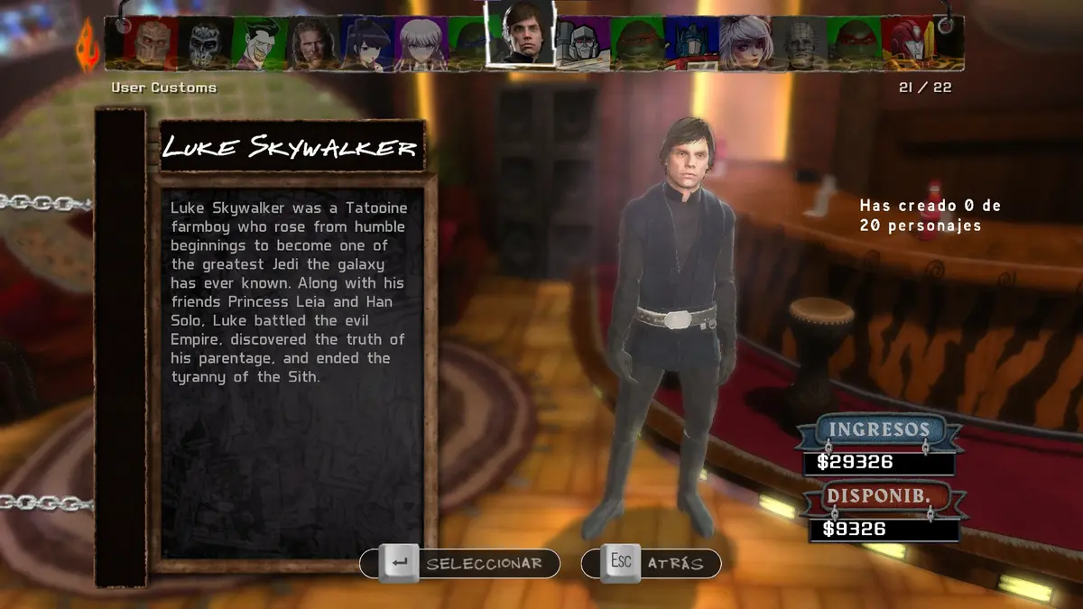 Luke Skywalker | Guitar Hero World Tour: Definitive Edition Wiki | Fandom