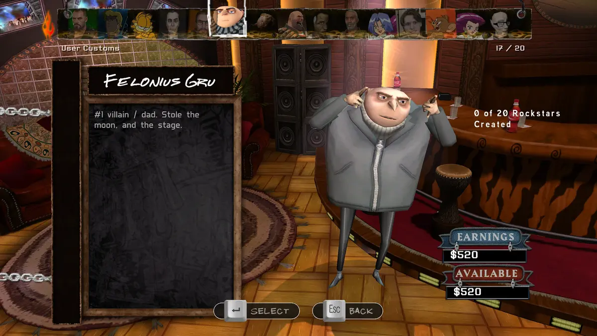 Gru | Guitar Hero World Tour: Definitive Edition Wiki | Fandom