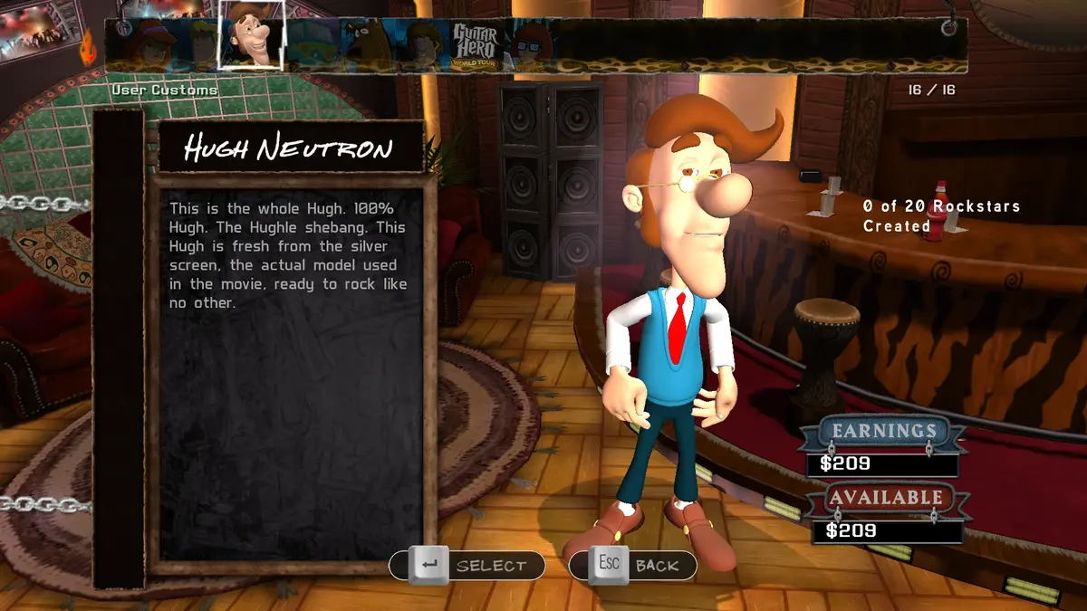 Hugh Neutron | Guitar Hero World Tour: Definitive Edition Wiki | Fandom