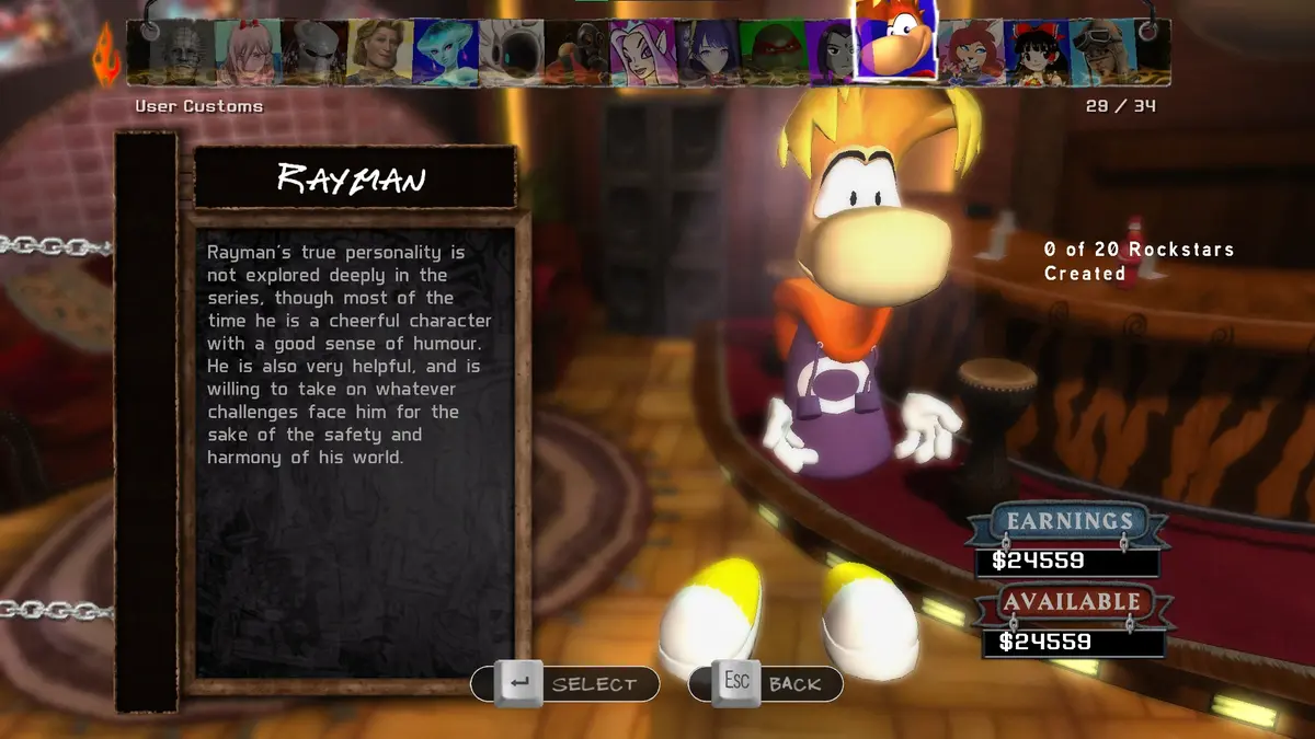 Rayman | Guitar Hero World Tour: Definitive Edition Wiki | Fandom