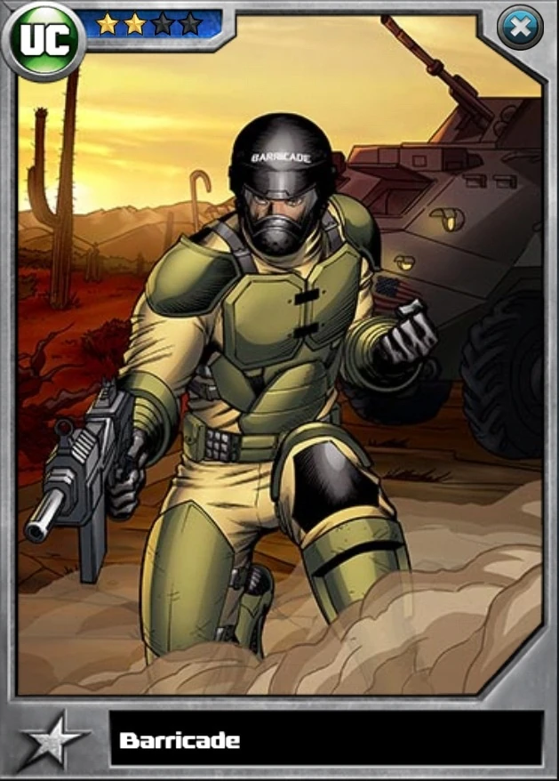 Barricade UC2 | G.I. Joe: Battleground Wiki | Fandom