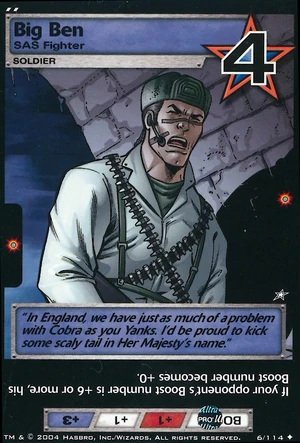 Big Ben - SAS Fighter | G.I.Joe TCG Wiki | Fandom