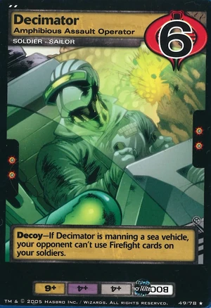 Decimator - Amphibious Assault Operator | G.I.Joe TCG Wiki | Fandom