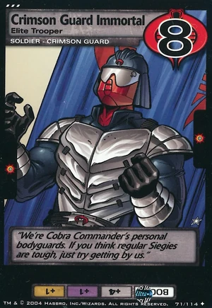Crimson Guard Immortal - Elite Trooper | G.I.Joe TCG Wiki | Fandom