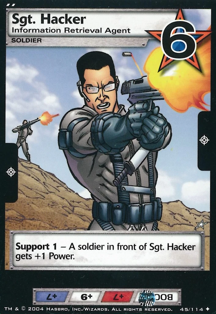 Sgt. Hacker - Information Retrieval Agent | G.I.Joe TCG Wiki | Fandom