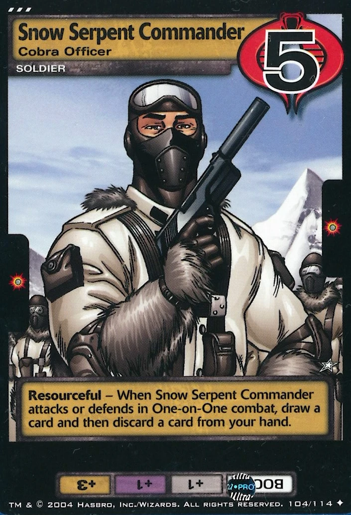 Snow Serpent Commander - Cobra Officer | G.I.Joe TCG Wiki | Fandom