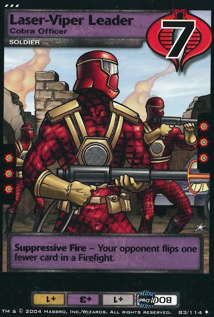 Laser-Viper Leader - Cobra Officer | G.I.Joe TCG Wiki | Fandom