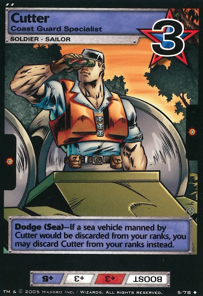 Cutter - Coast Guard Specialist | G.I.Joe TCG Wiki | Fandom