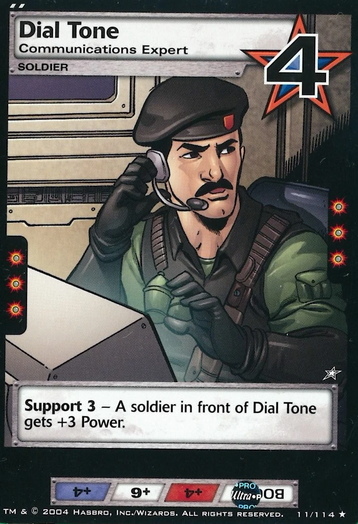 Dial Tone - Communications Expert | G.I.Joe TCG Wiki | Fandom