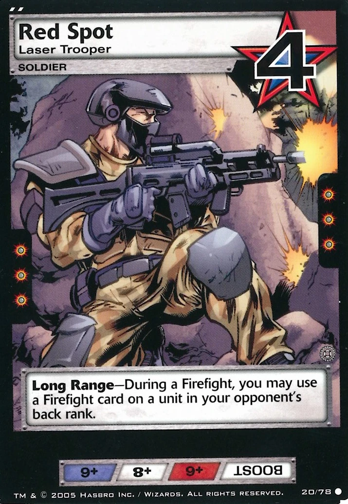 Red Spot - Laser Trooper | G.I.Joe TCG Wiki | Fandom
