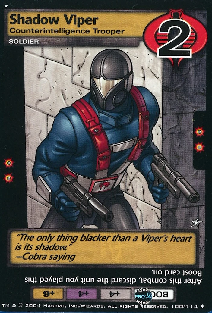 Shadow Viper - Counterintelligence Trooper | G.I.Joe TCG Wiki | Fandom