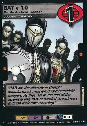 BAT v 1.0 - Battle Android Trooper | G.I.Joe TCG Wiki | Fandom