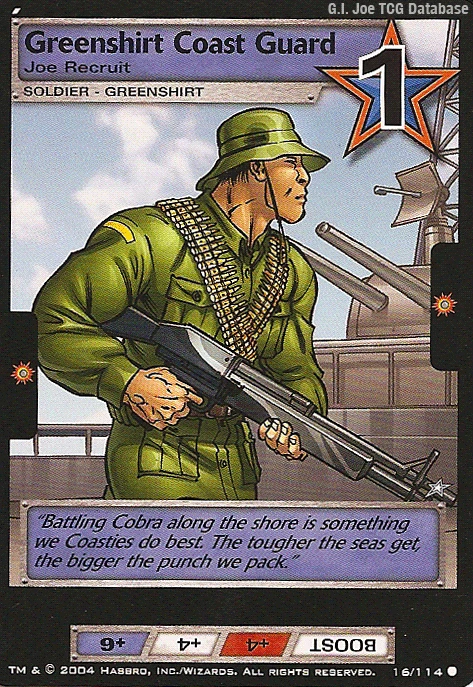 Greenshirt Coast Guard - Joe Recruit | G.I.Joe TCG Wiki | Fandom