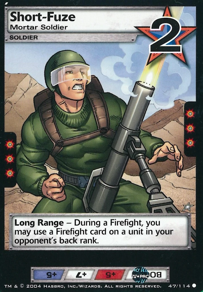 Short-Fuze - Mortar Soldier | G.I.Joe TCG Wiki | Fandom