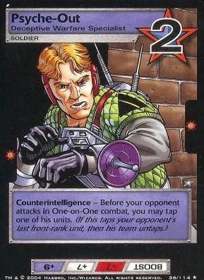 Psyche-Out - Deceptive Warfare Specialist | G.I.Joe TCG Wiki | Fandom