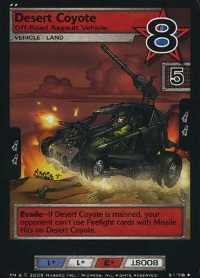Desert Coyote - Off-Road Assault Vehicle | G.I.Joe TCG Wiki | Fandom