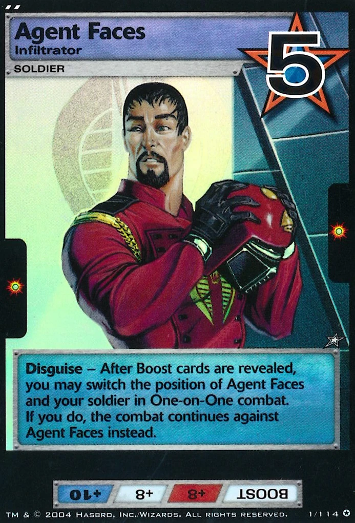 Agent Faces - Infiltrator | G.I.Joe TCG Wiki | Fandom