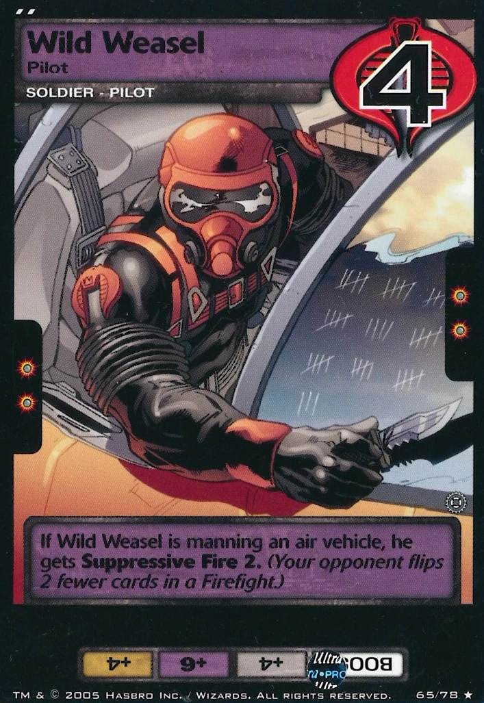Wild Weasel - Pilot | G.I.Joe TCG Wiki | Fandom