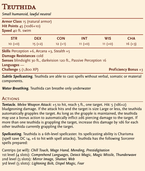 Teuthida | Gilon Fantasy Wiki | Fandom