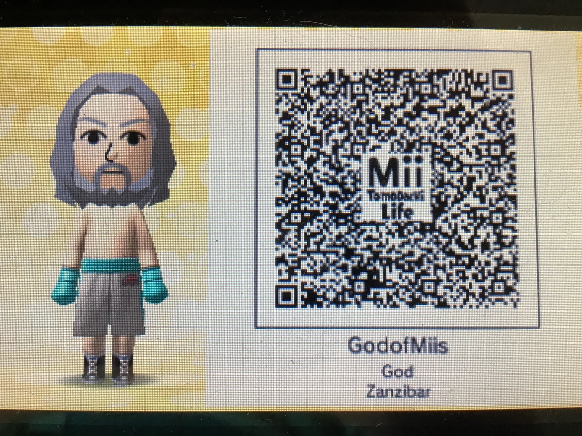 MII QR CODES! | Gilwan Island Wiki | Fandom