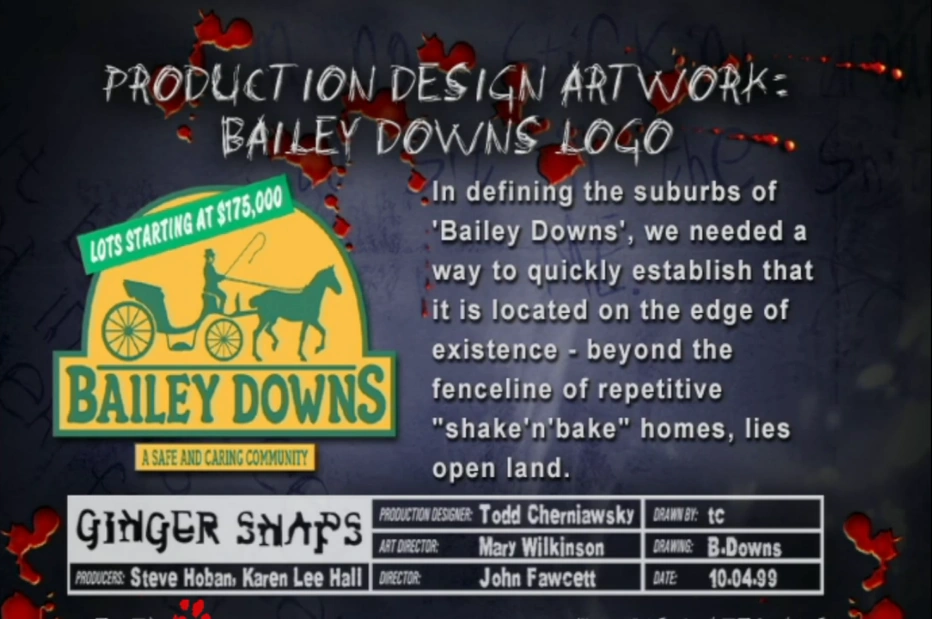 Production Design Artwork | Ginger Snaps Wiki | Fandom