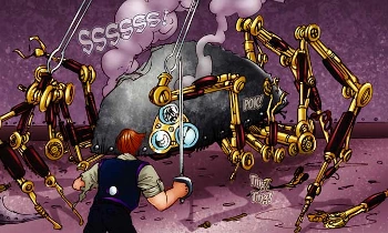 Dangerous Fencing Clank | Girl Genius | Fandom